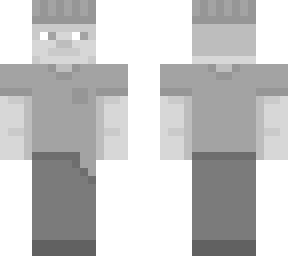 Greyscale custom steve skin | Minecraft Skin